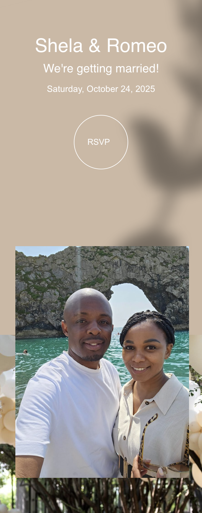 form - Shela & Romeo Wedding 2025